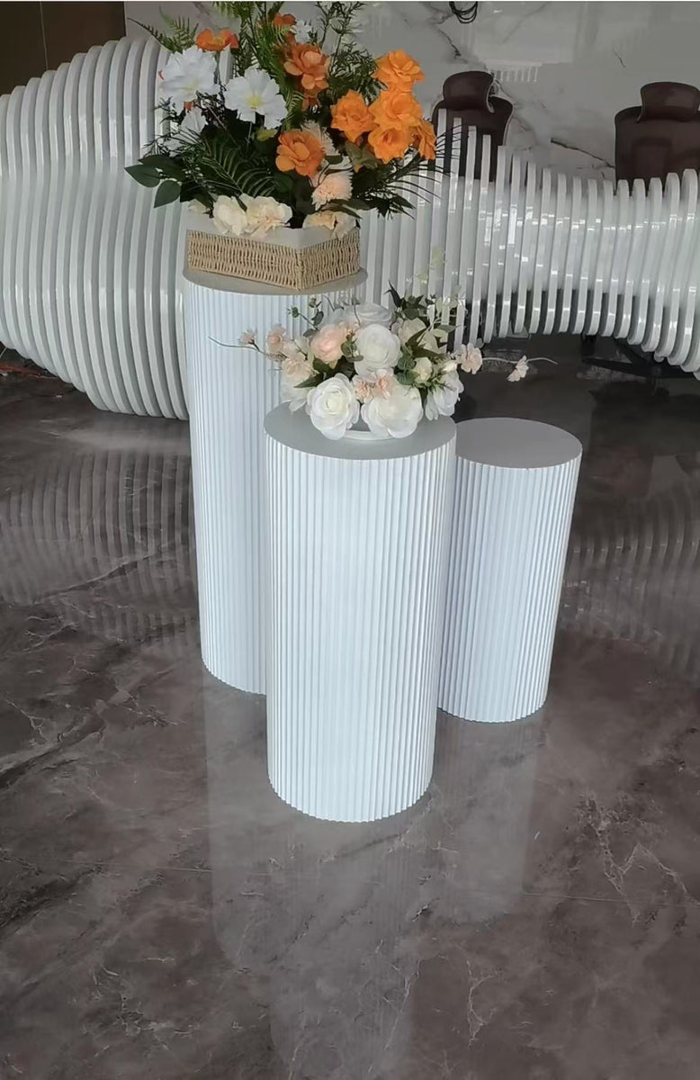 White Ripple Plinths for Hire Sydney | Event Display Pedestals ...